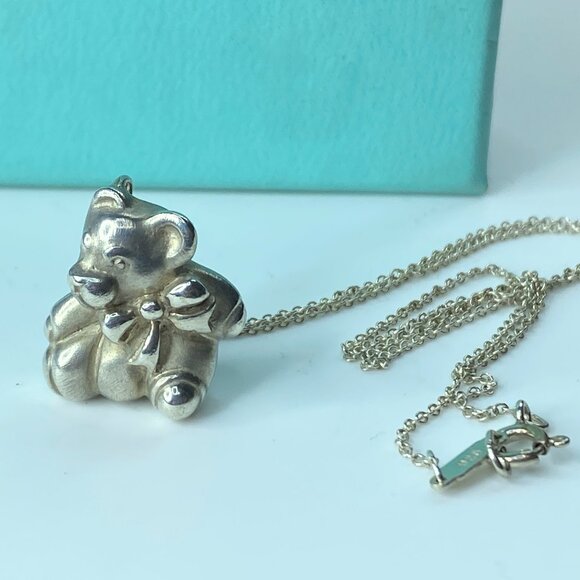 Tiffany & Co. | Jewelry | Tiffany Co Sterling Silver Teddy Bear With ...